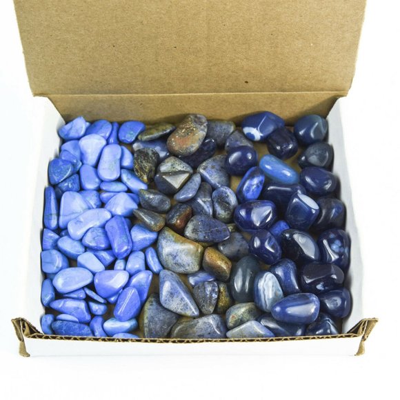 Tree Of Life Gems | Office | Lb Tumbled Blue Stone Collection Blue ...